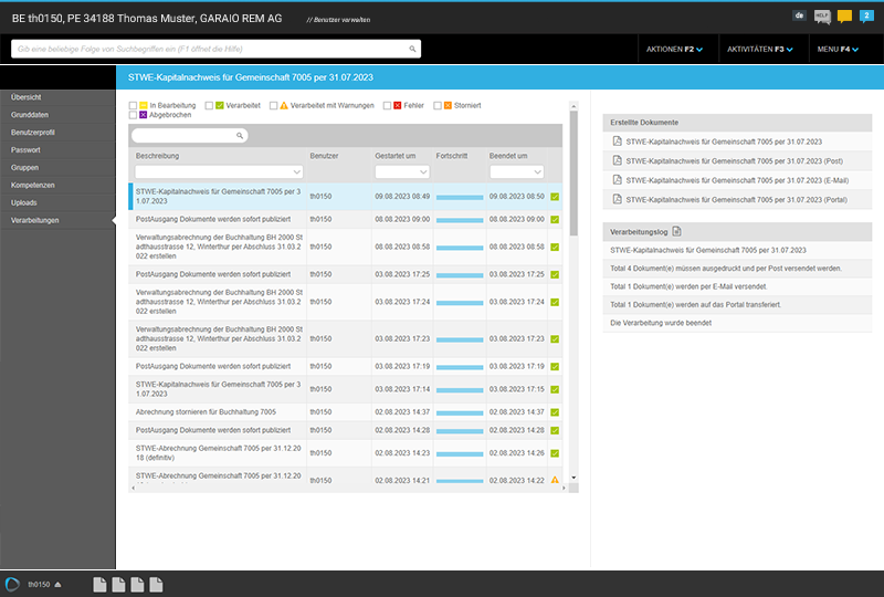 Eigentümerportal von GARAIO REM