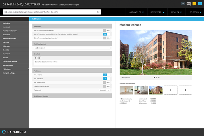 Immobiliensoftware GARAIO REM entdecken